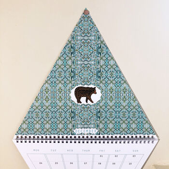 2023 Triangle Wall Calendar By Prism of Starlings | notonthehighstreet.com