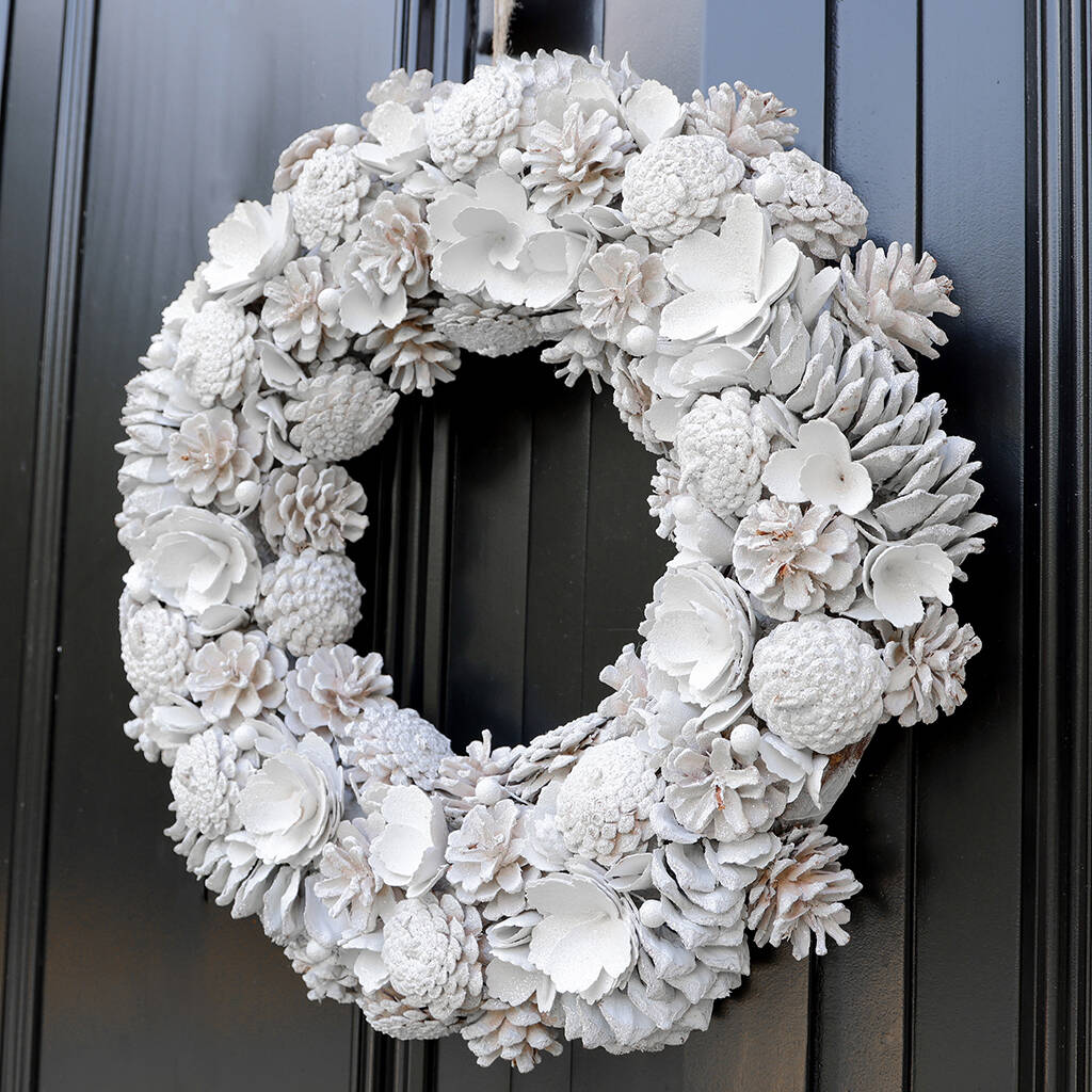 Large Winter Snowdrop Deluxe Christmas Wreath By Dibor ...