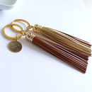 Personalised Leather Tassel Keyring By Evy Designs | notonthehighstreet.com