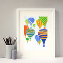 Bristol Balloons Art Print By Fiona Clabon Illustration ...