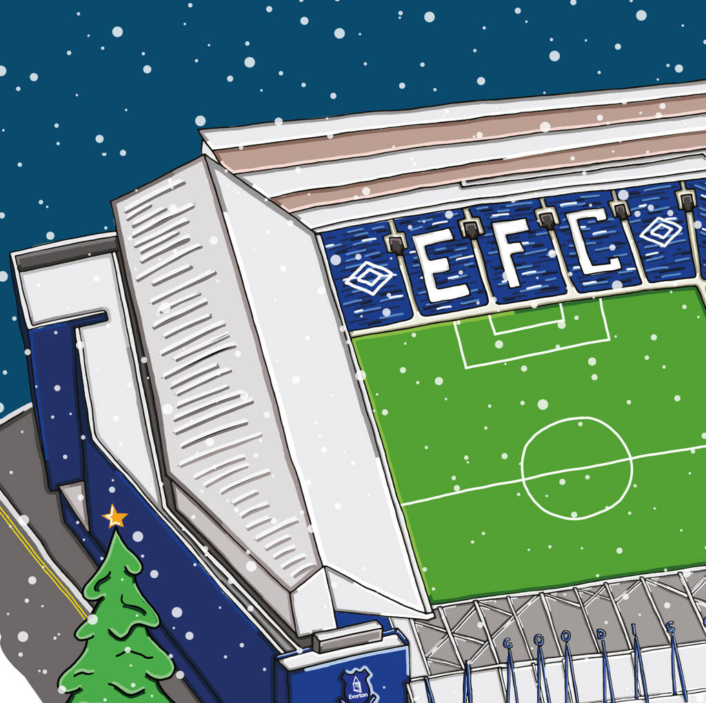 Everton Fc Christmas Card By Moo and Snip | notonthehighstreet.com