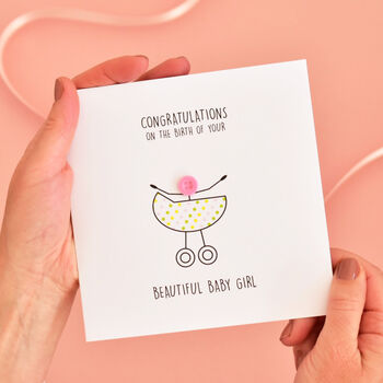 New Baby Congratulations Button Card By Mrs L Cards ...