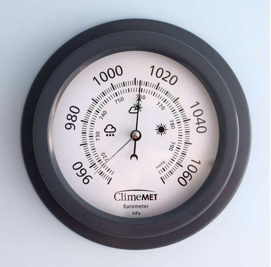 sailing weather dial gift set: tide clock and barometer by climemet ...