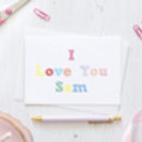 personalised valentines card by gorgeous creations | notonthehighstreet.com