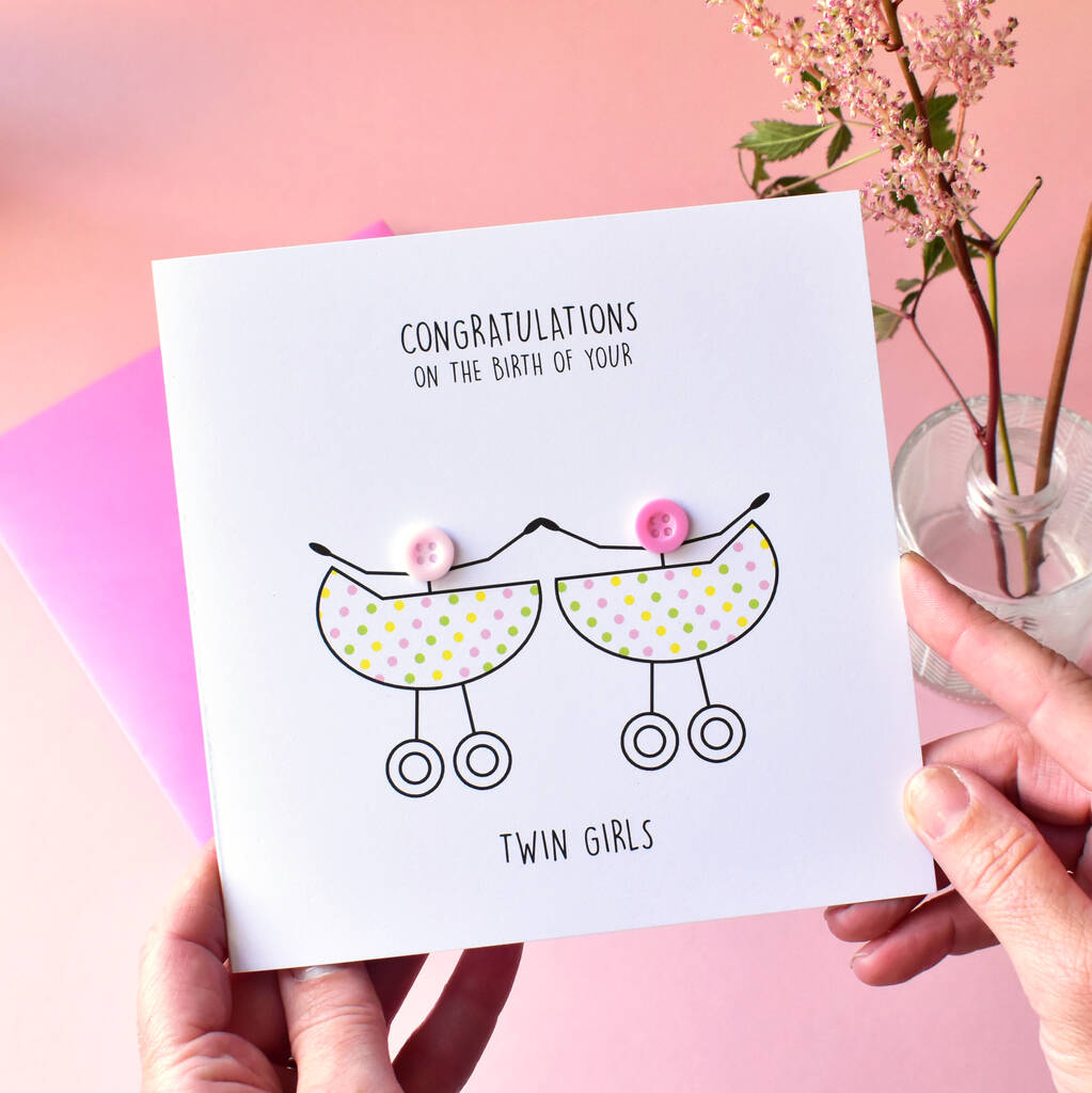 New Baby Congratulations Button Card By Mrs L Cards ...