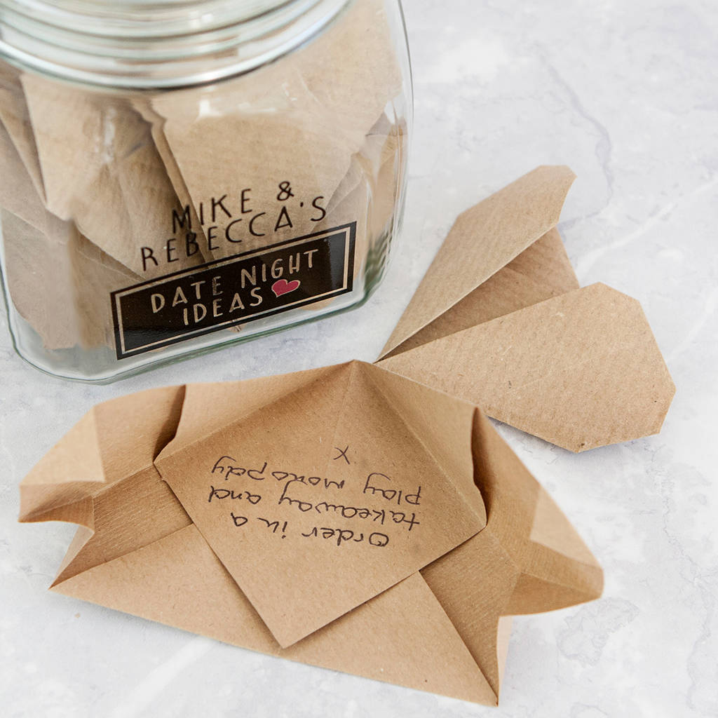 Personalised Date Night Ideas Jar By Jonny s Sister Personalised Date Night Ideas Jar By Jonny s Sister