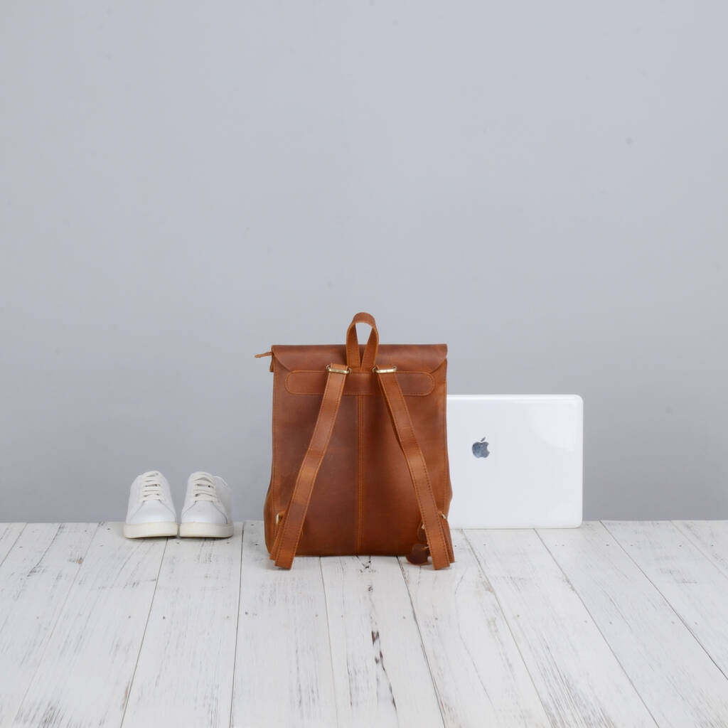Worn Look Leather Backpack For Ladies By EAZO | notonthehighstreet.com