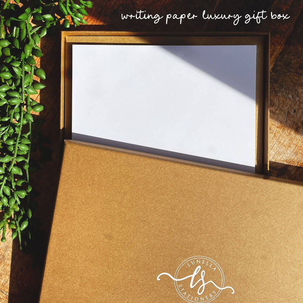 Luxury Boxed Writing Paper By Lunella | notonthehighstreet.com