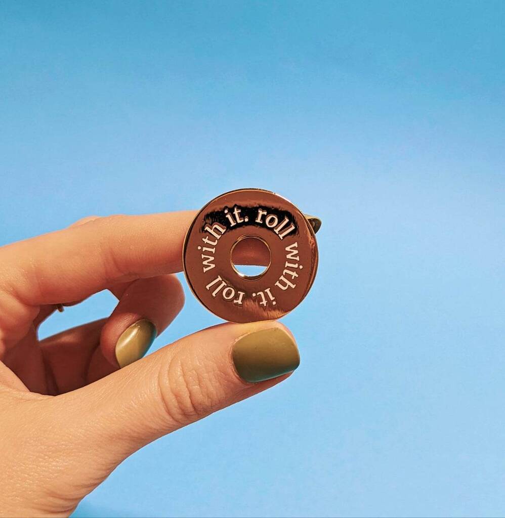 Roll With It Enamel Pin By Quinn's Pins | notonthehighstreet.com