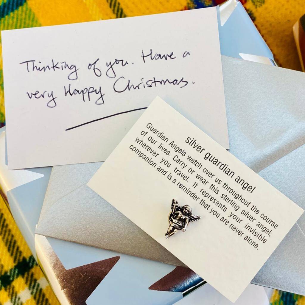 Christmas Card With Sterling Silver Star Token By Tales From The Earth