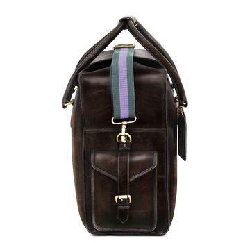 'markham' Leather Holdall In Chestnut By Vintage Child ...
