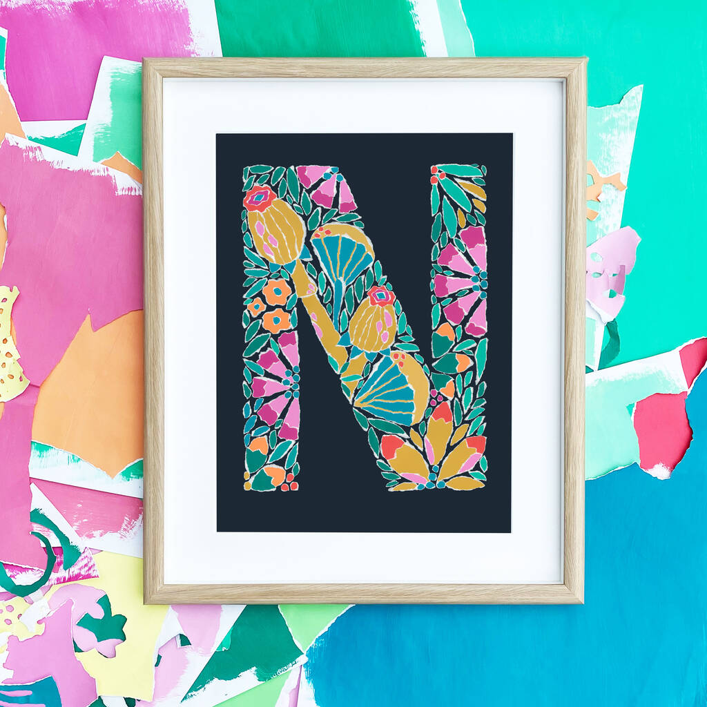 Letter N Original Artwork By jessica graham