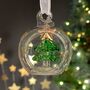 Glass Bauble With Green Tree By Nest Gifts | notonthehighstreet.com