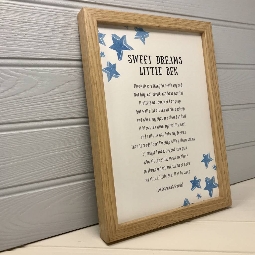 personalised baby name poem by shmuncki | notonthehighstreet.com