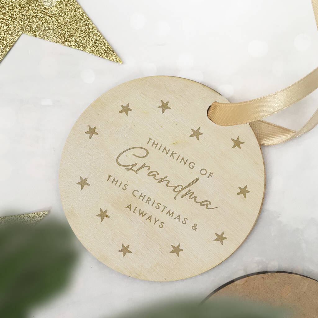 Personalised Memorial Bauble For Lost Loved One By Coupole Carnaby