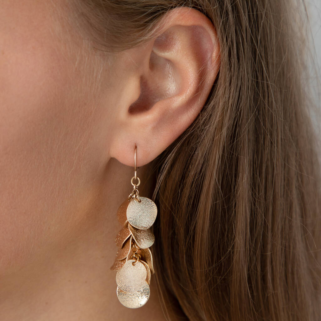 Dangle Multi Disc Drop Earrings By Brand X