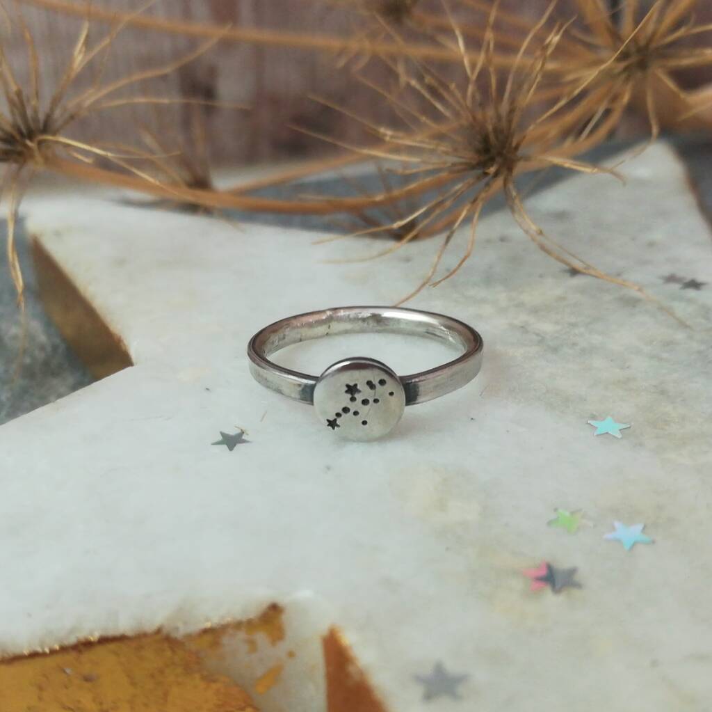Personalised Star Sign Constellation Ring By Talisman Kind