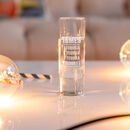 Personalised Shot Glass By Dust And Things | notonthehighstreet.com