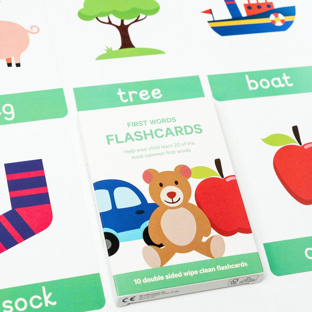 First Words Flashcards By My Little Learner | notonthehighstreet.com