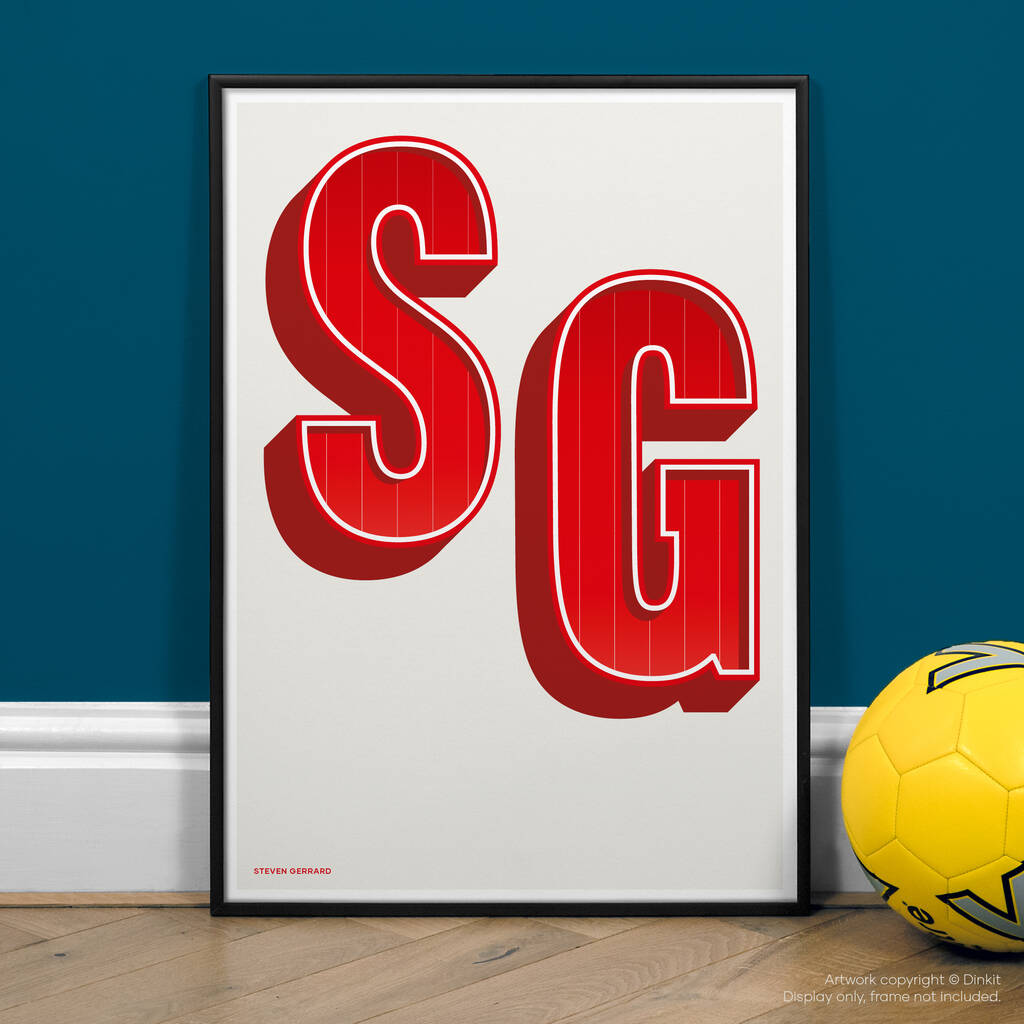 Liverpool Football Alphabet Typography Prints By Dinkit ...