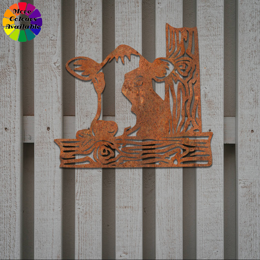 Cow Garden Decor Rusty Metal Cow Art Gift Idea By Duke Craft ...