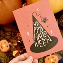 Happy Halloween Witch's Hat Card By Rock Paper Scissors ...
