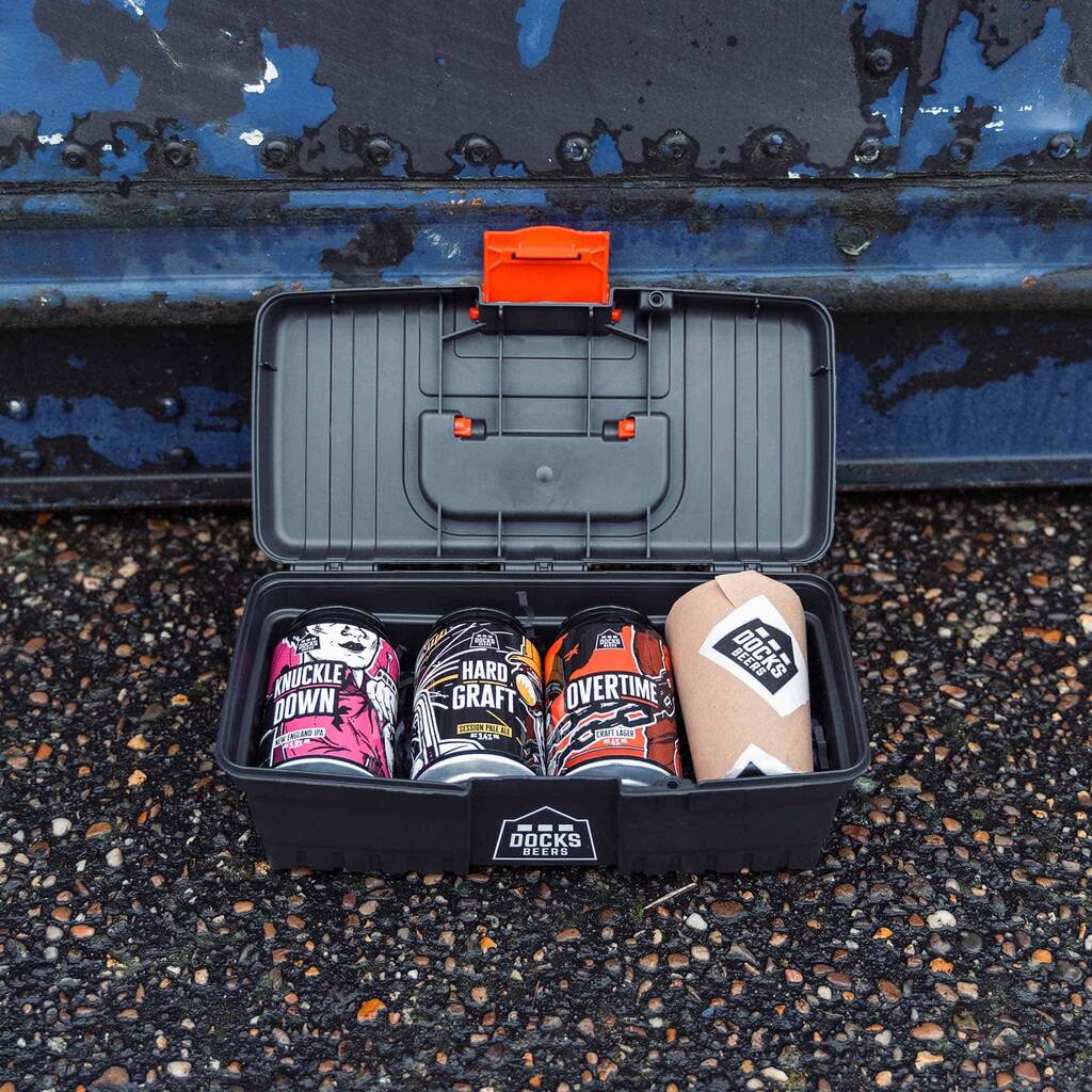 Small Toolbox Full Of Craft Beer By Docks Beers | notonthehighstreet.com