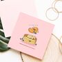 Cute Pancakes Greetings Card By Toastedink