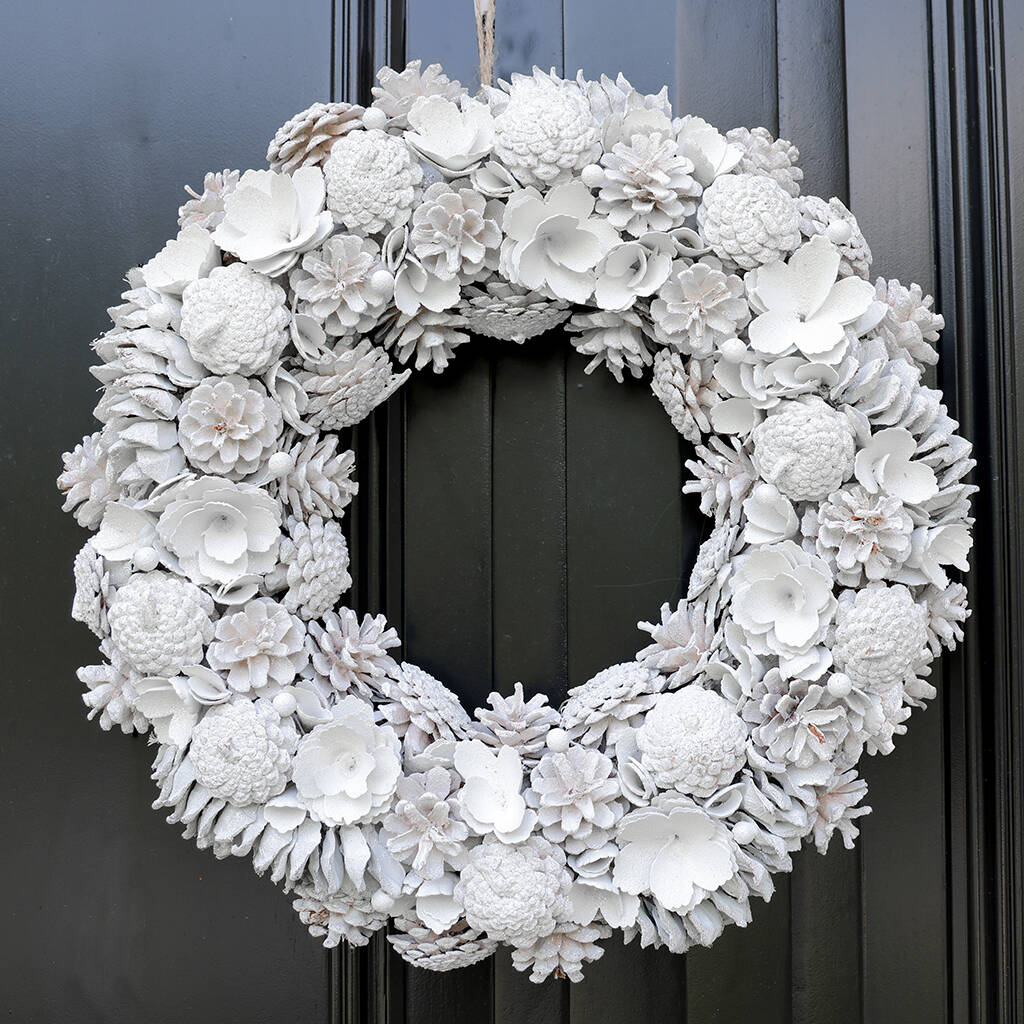 Large Winter Snowdrop Deluxe Christmas Wreath By Dibor ...