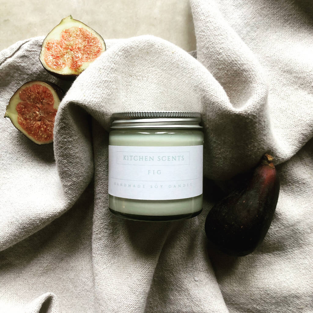 Fig Soy Candle By Kitchen Scents | notonthehighstreet.com