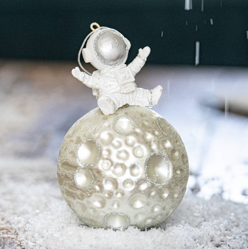 Little Astronaut On The Moon Bauble By HELLO LOVELY