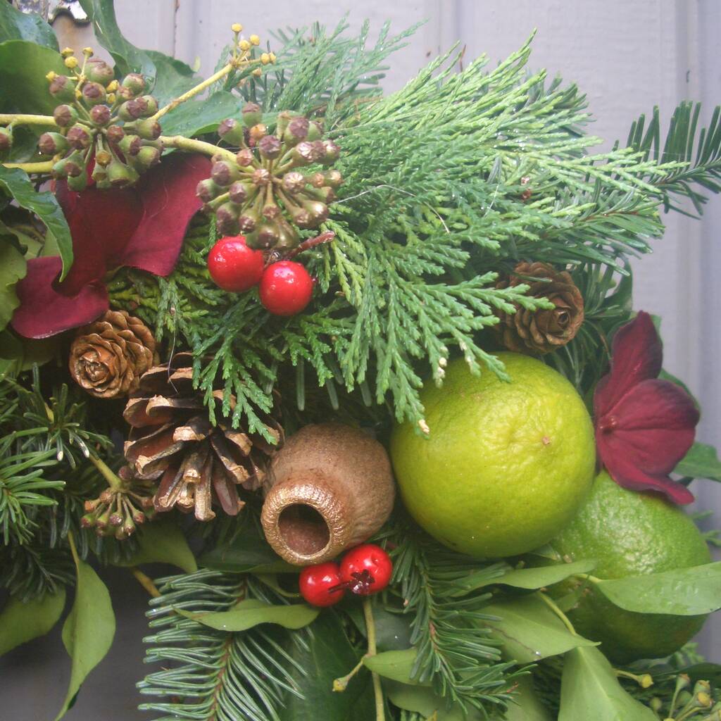 Fresh Classic Traditional Christmas Wreath By Pippa Designs ...
