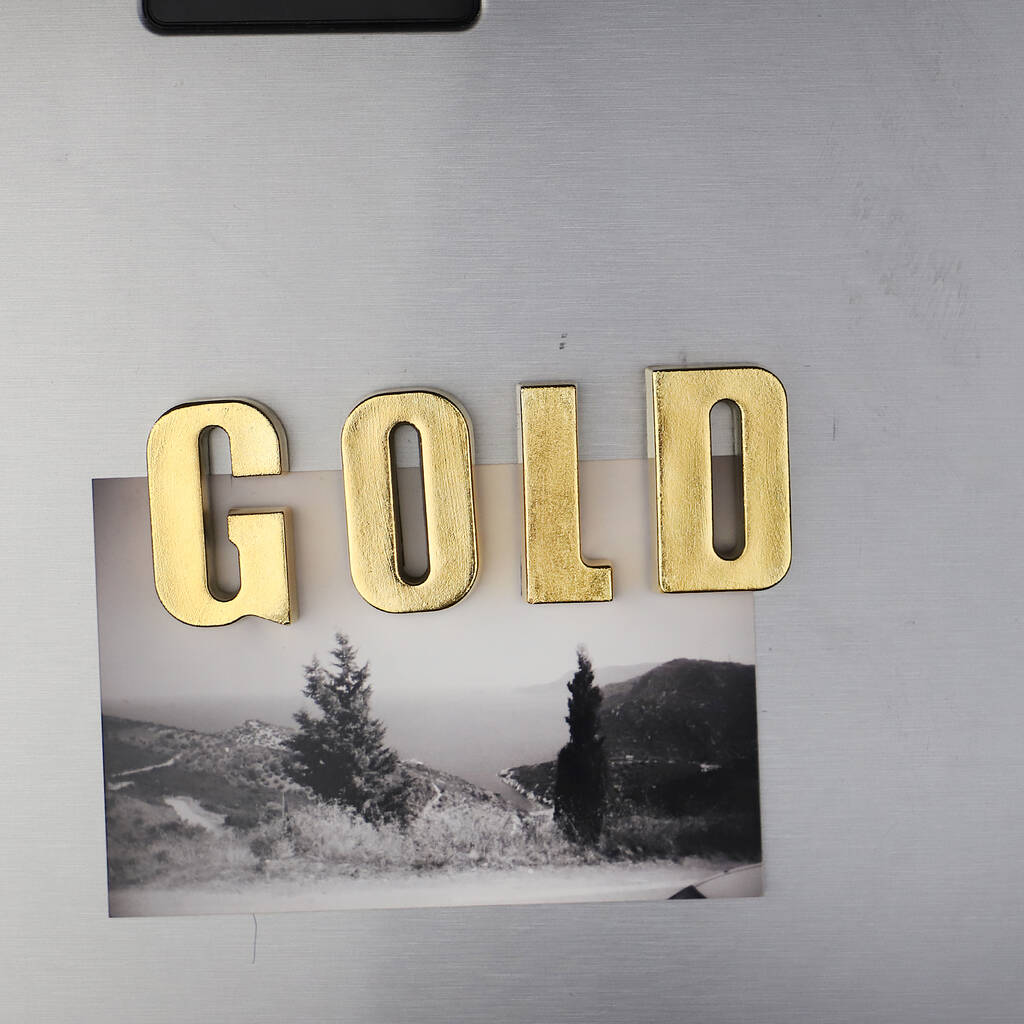 24k Gold Plated Personalised Letters By Segment 9 | notonthehighstreet.com
