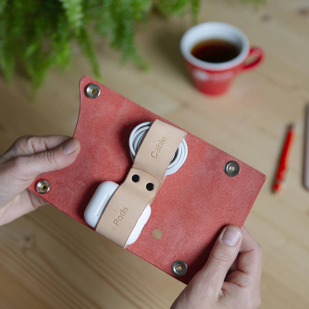 Personalised Leather Air Pod Case By Johny Todd Ltd ...