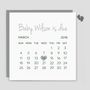 Personalised Baby Due Date Card By Thispaperbook | notonthehighstreet.com