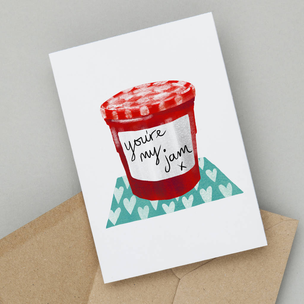 You're My Jam Valentine Or Anniversary Card By So Close ...