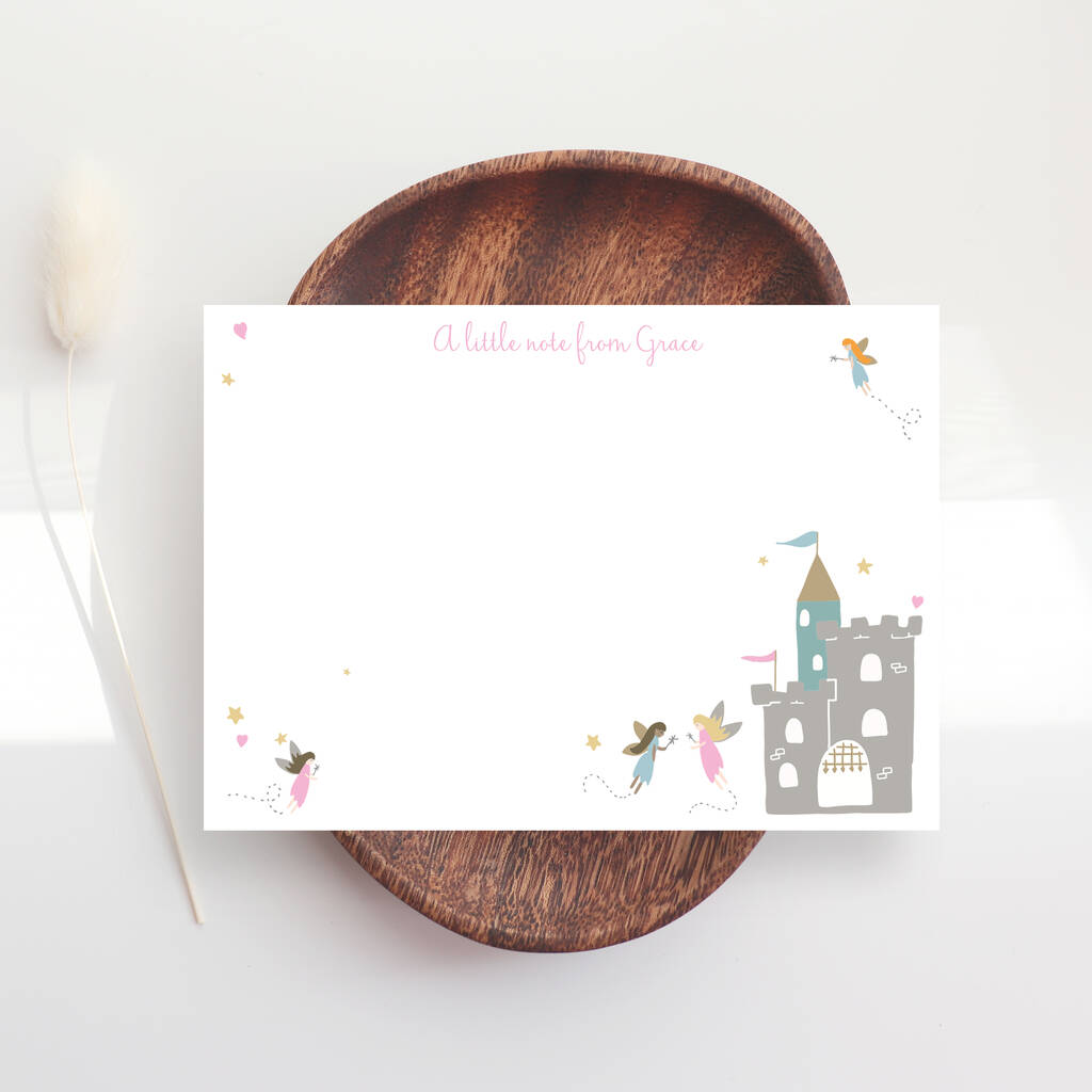 Fairy Castle Note Cards With Coloured Envelopes By Lunella ...