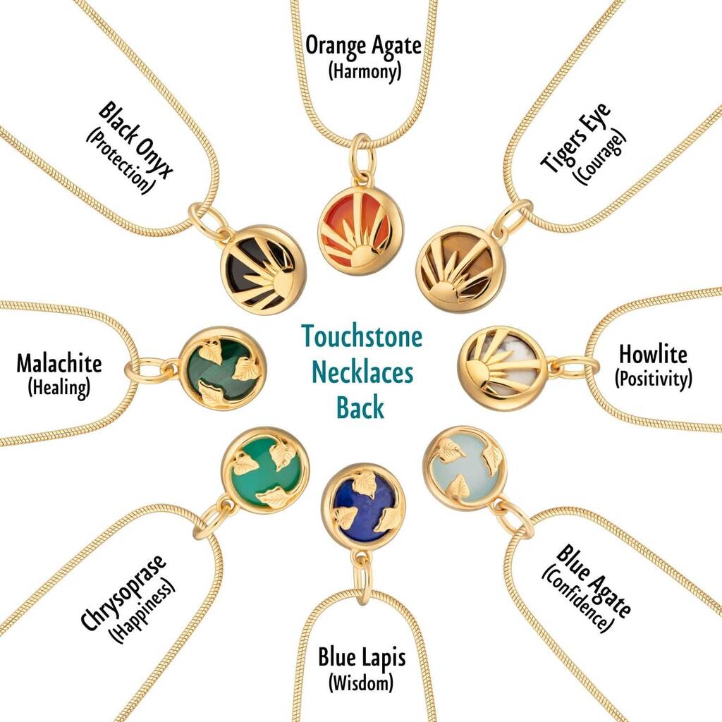 Personalised Touch Stone Necklace By Lily Charmed | notonthehighstreet.com