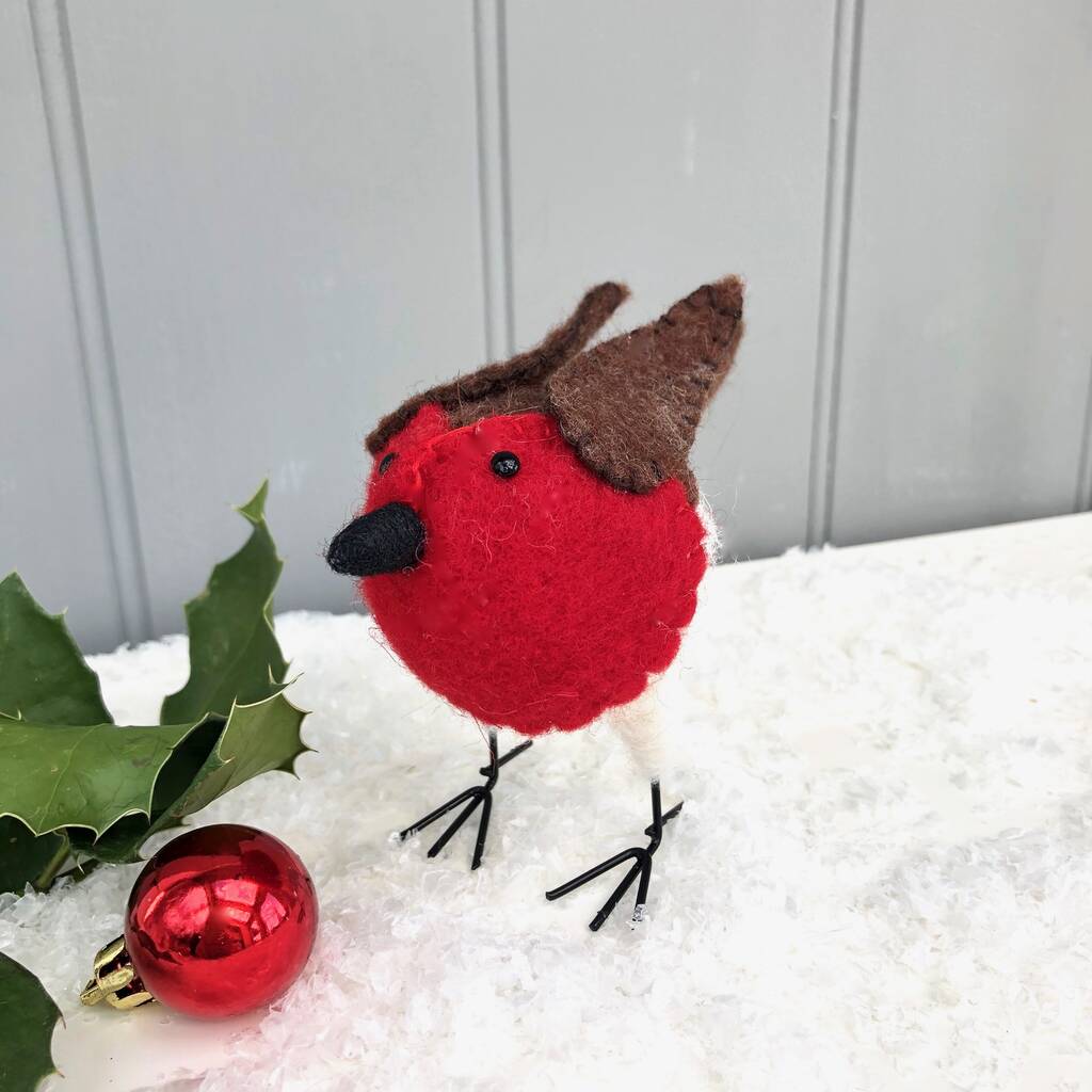 Festive Felt Robin By Pink Pineapple Home & Gifts | notonthehighstreet.com