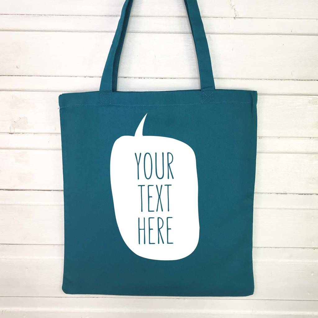 personalised speech bubble tote bag by lovetree design ...