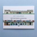 Set Of Five Art Gallery Postcards By Soodle Street | notonthehighstreet.com