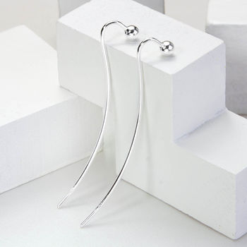 Sterling Silver Solid Threader Earrings By Martha Jackson Sterling ...