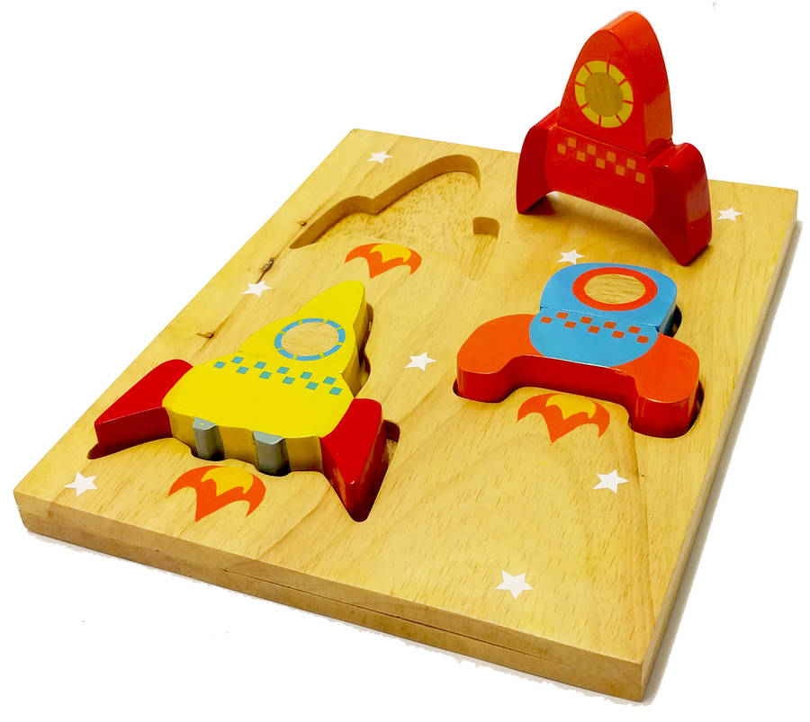 two in one rocket puzzle by grattify | notonthehighstreet.com