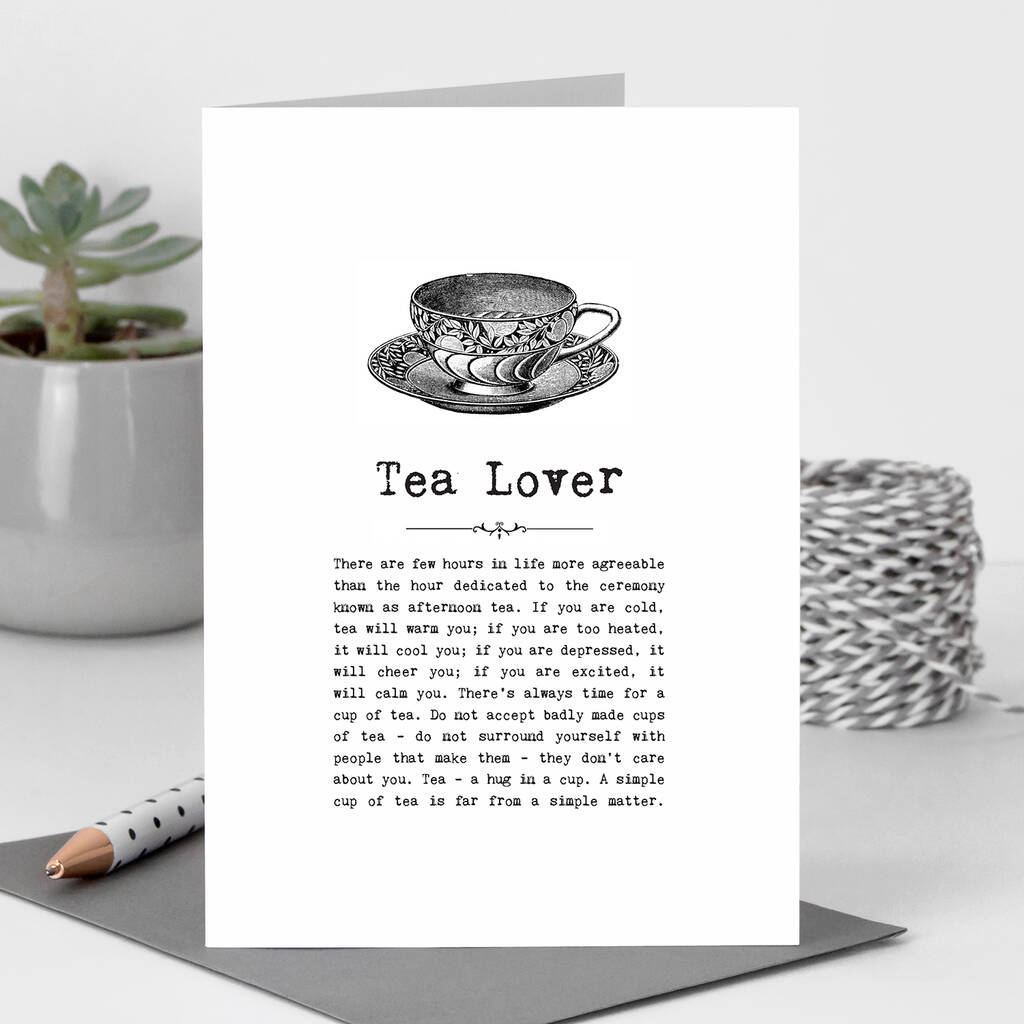 Tea Lover Card By Coulson Macleod