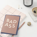 'bad ass' funny congratulations and well done card by twin pines ...