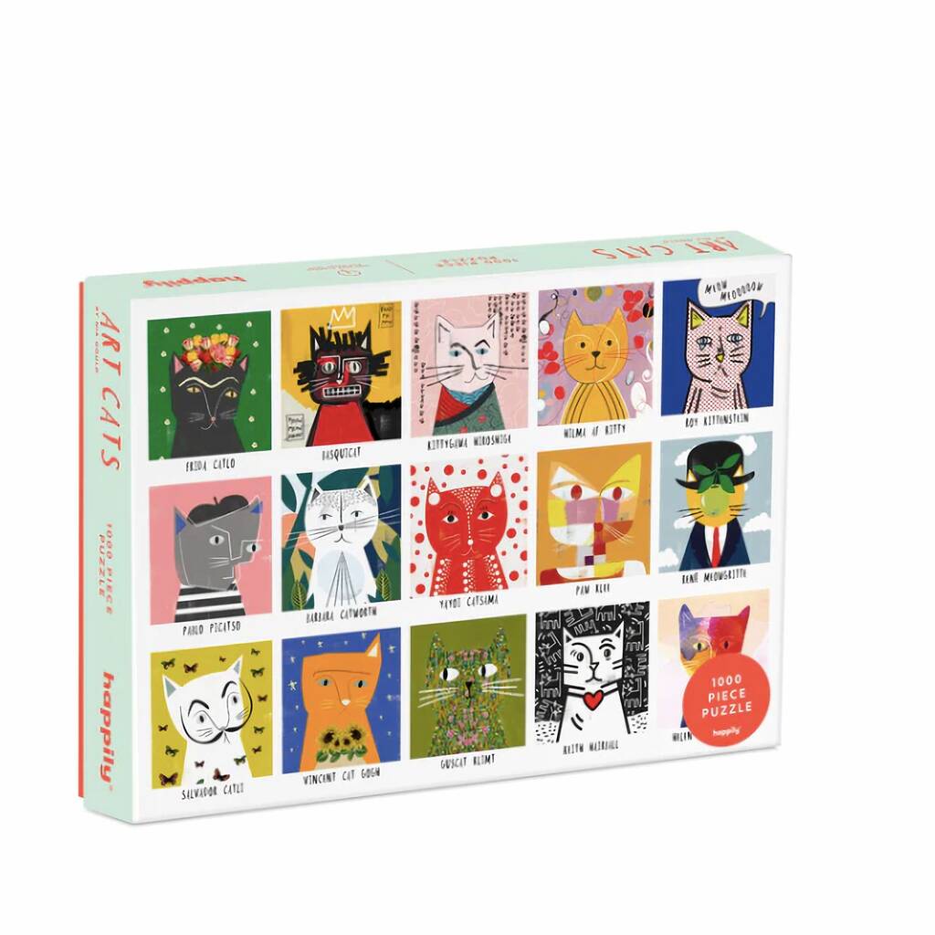 Art Cats 1000 Piece Jigsaw Puzzle By Sophie MacBain