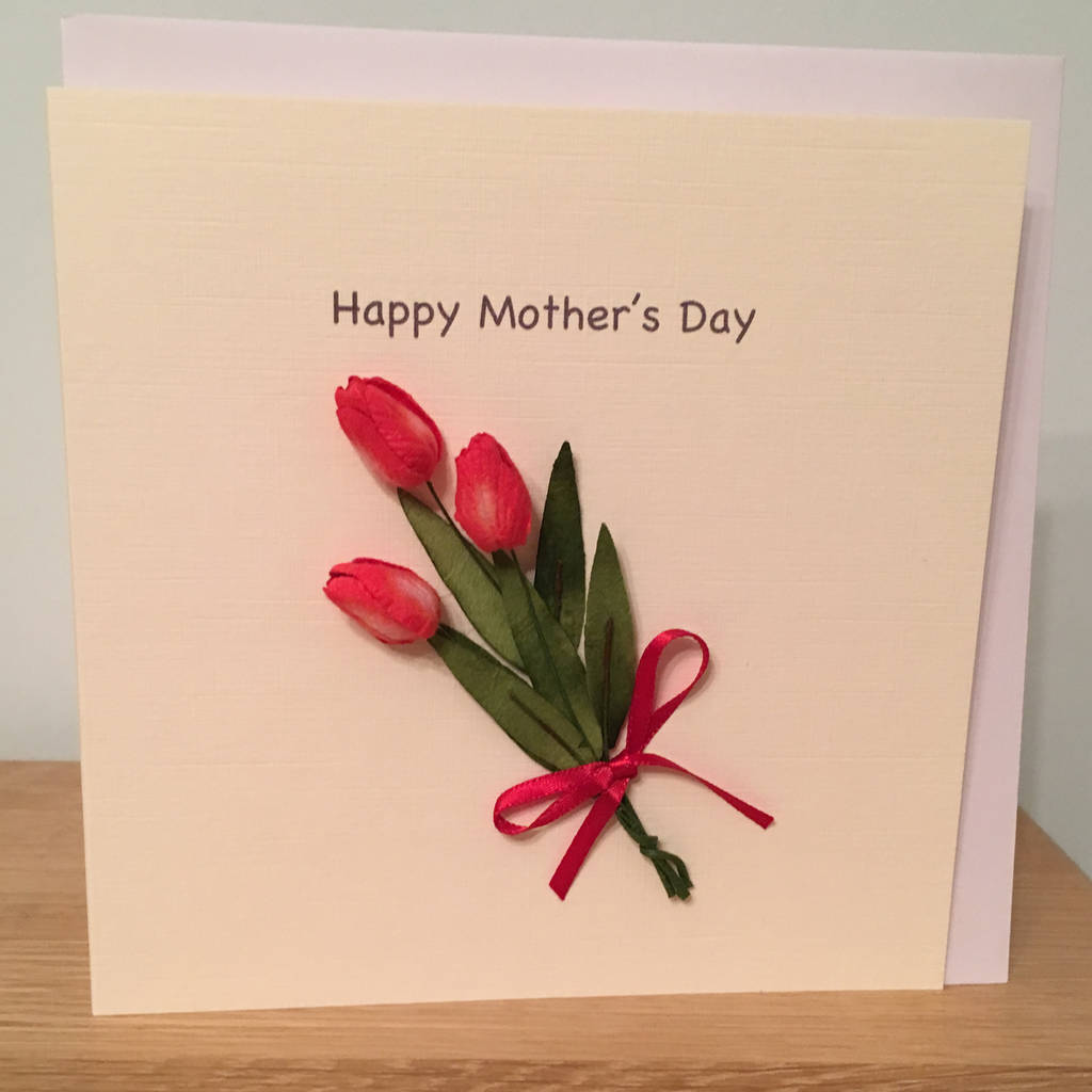 happy mothers day tulips flower bouquet card by dribblebuster ...