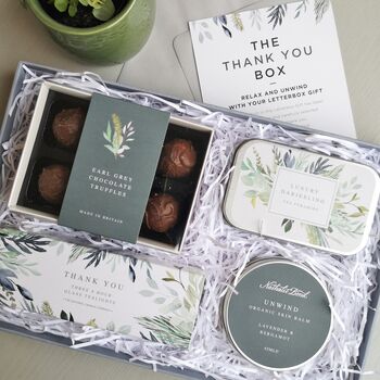 'thank you' letterbox gift set by letterbox gifts | notonthehighstreet.com