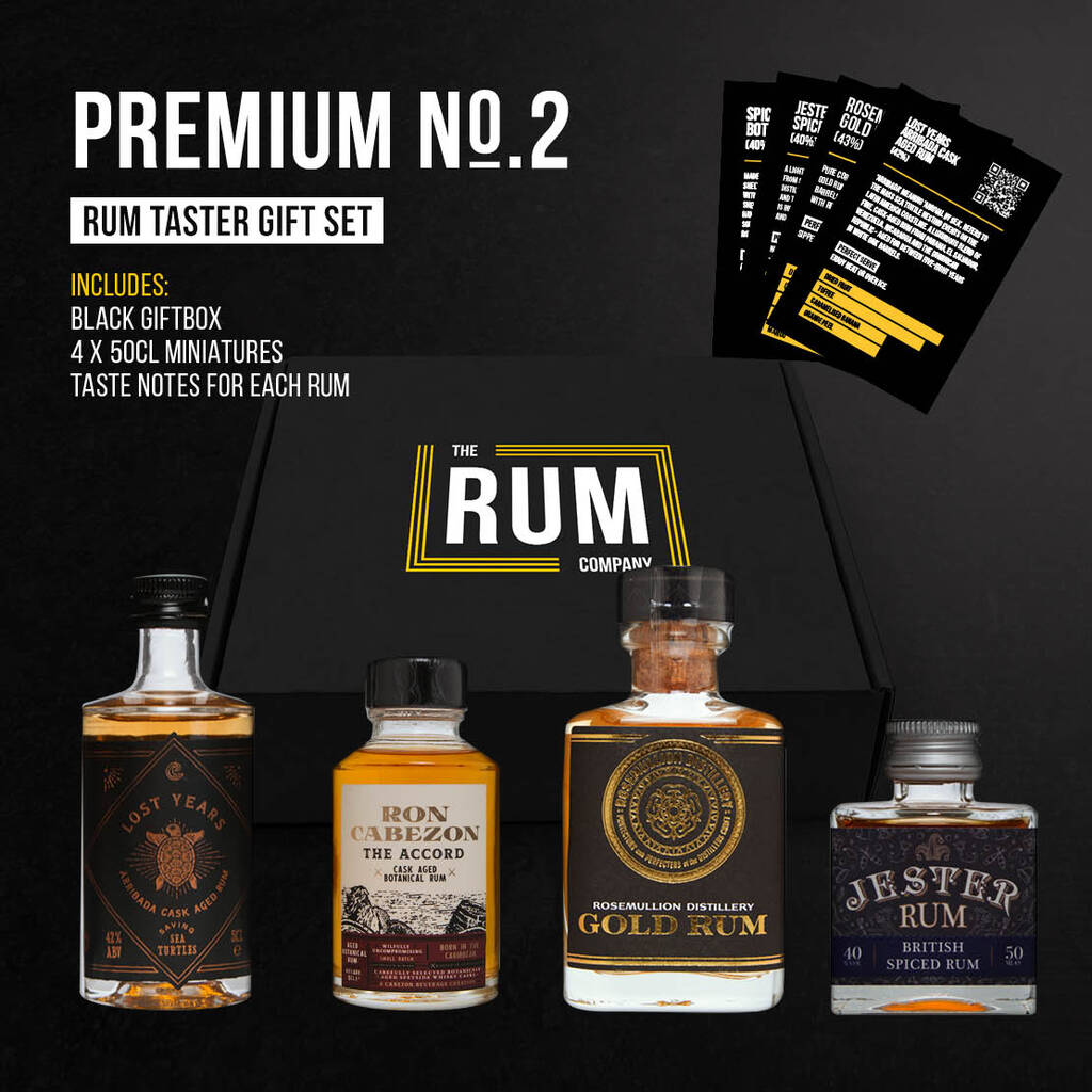 Premium Rum Taster Set Gift Box Two By The Rum Company ...
