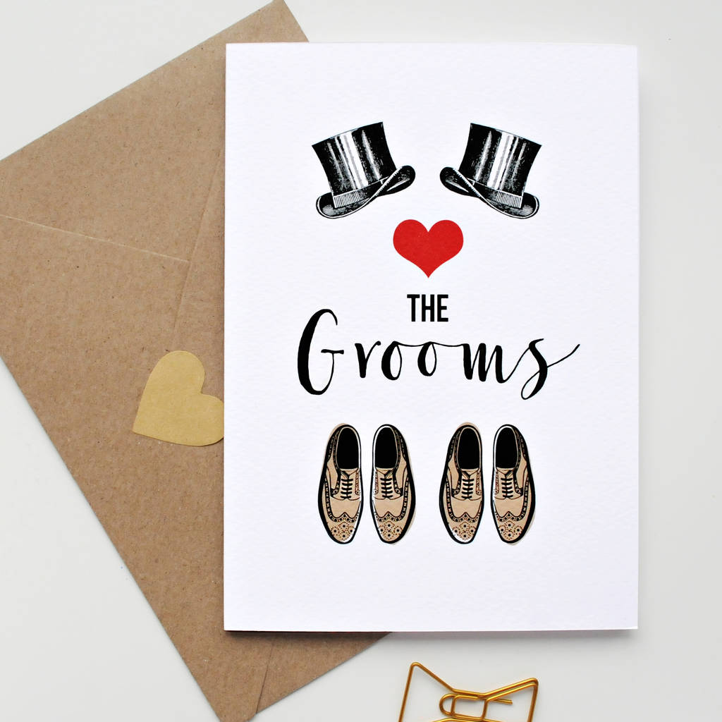 The Grooms Wedding Card By Papergravy | notonthehighstreet.com